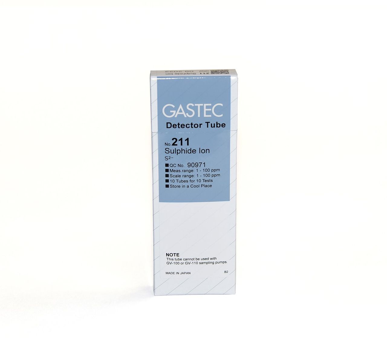 Gastec Sulfide Ion 1-100 ppm Gas Detector Tubes | Sampling Depot