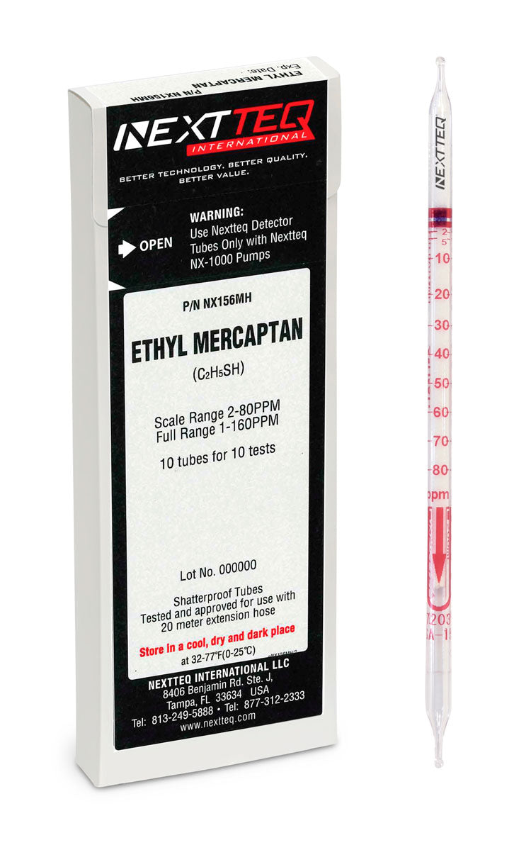 NextTeq Ethyl Mercaptan 1-160 ppm Gas Detector Tube | Sampling Depot