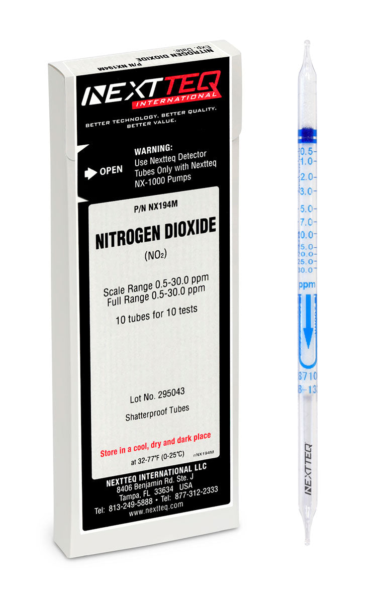 NexTeq Nitrogen Dioxide 0.5-30.0 ppm Gas Detection Tube | Sampling Depot