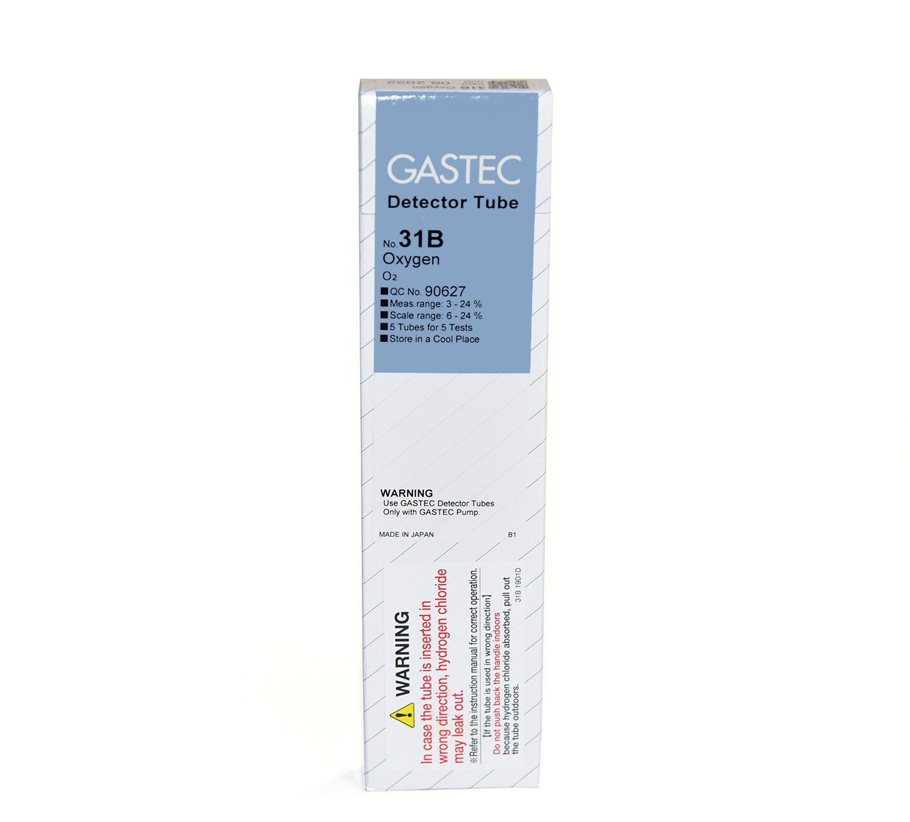 Gastec Oxygen 3-24% Gas Detector Tubes | Sampling Depot