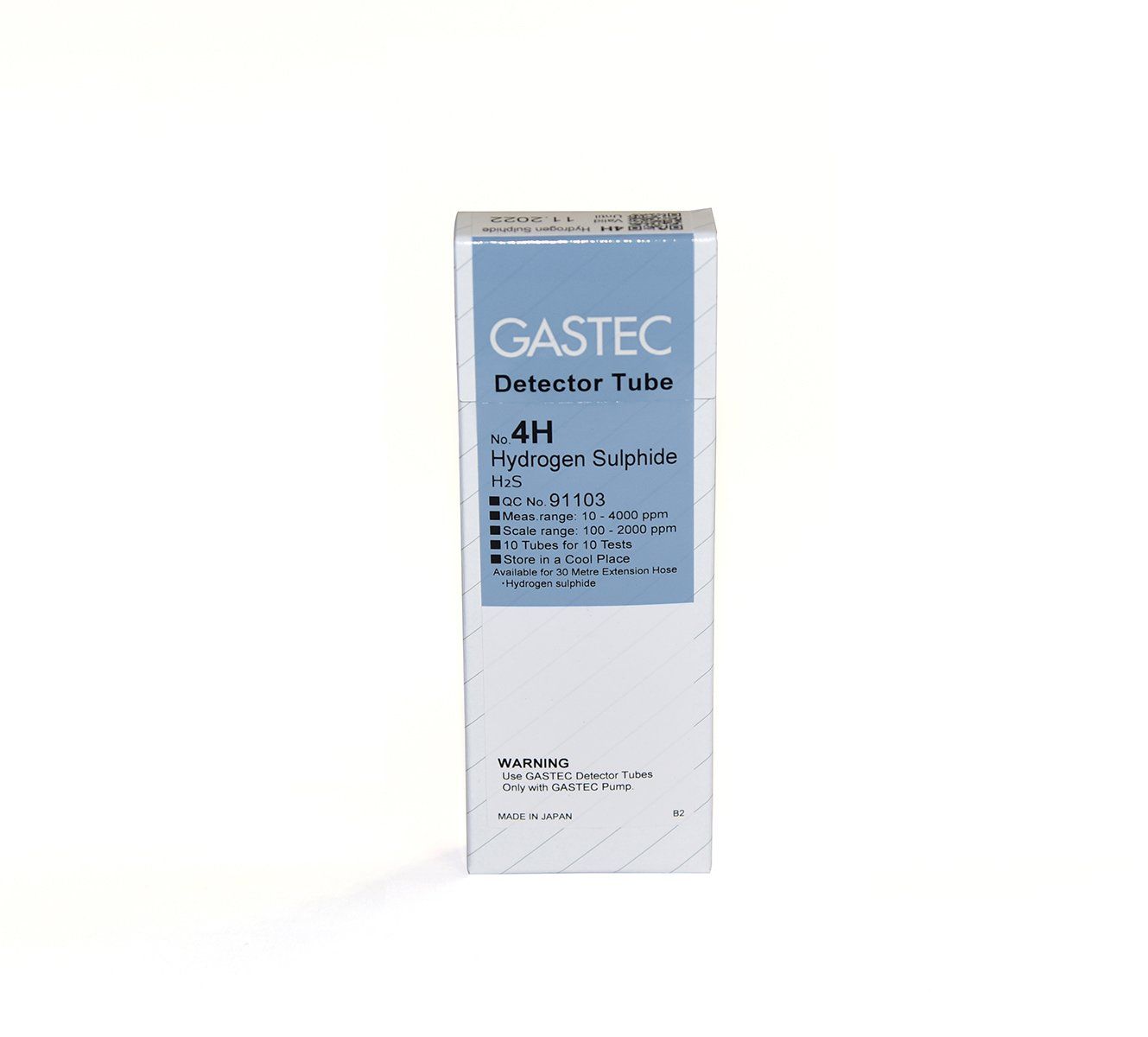 Gastec Hydrogen Sulfide 10-4000 ppm Gas Detector Tube | Sampling Depot