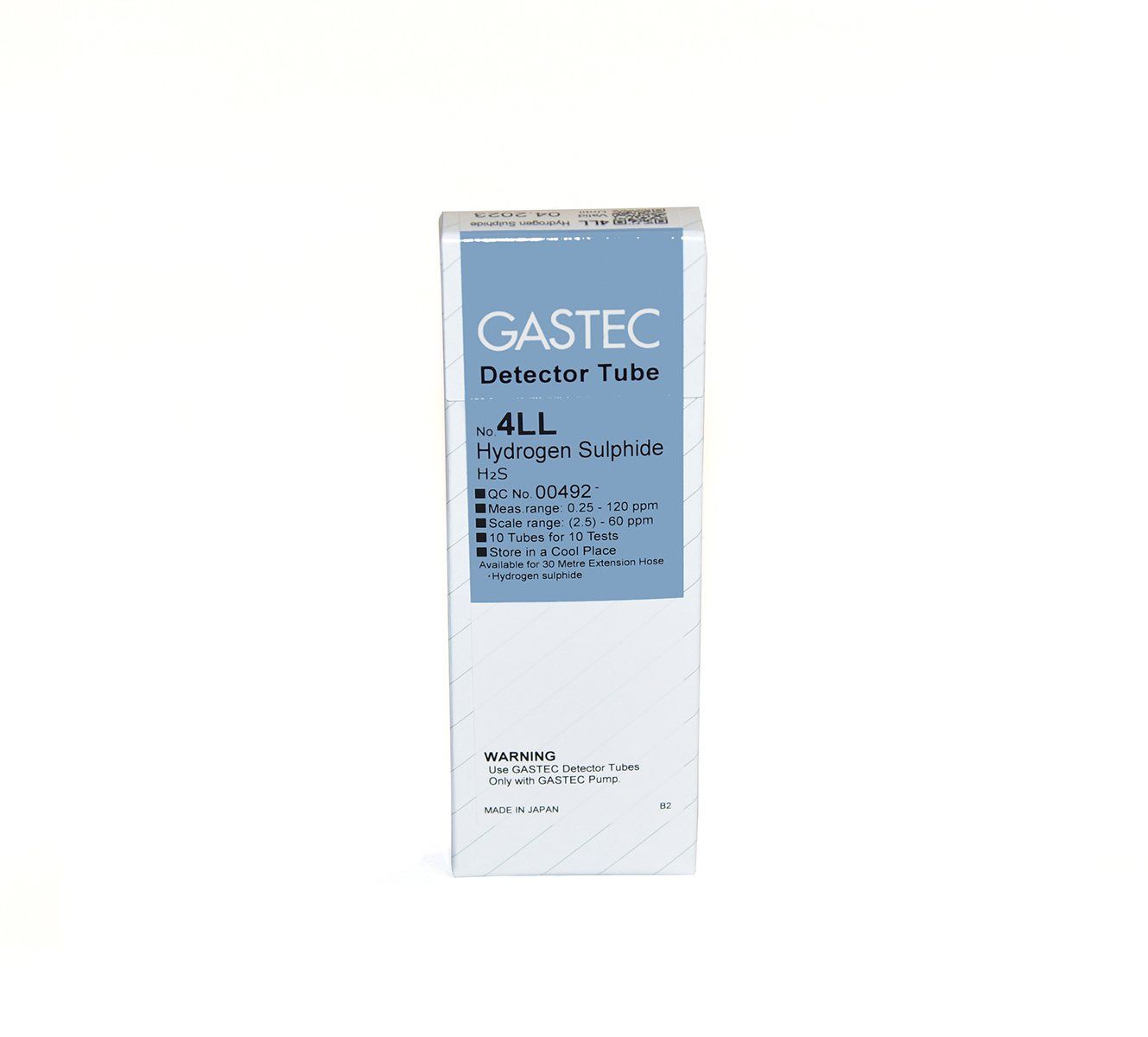 Gastec Hydrogen Sulfide 0.25-120ppm Gas Detector Tube | Sampling Depot