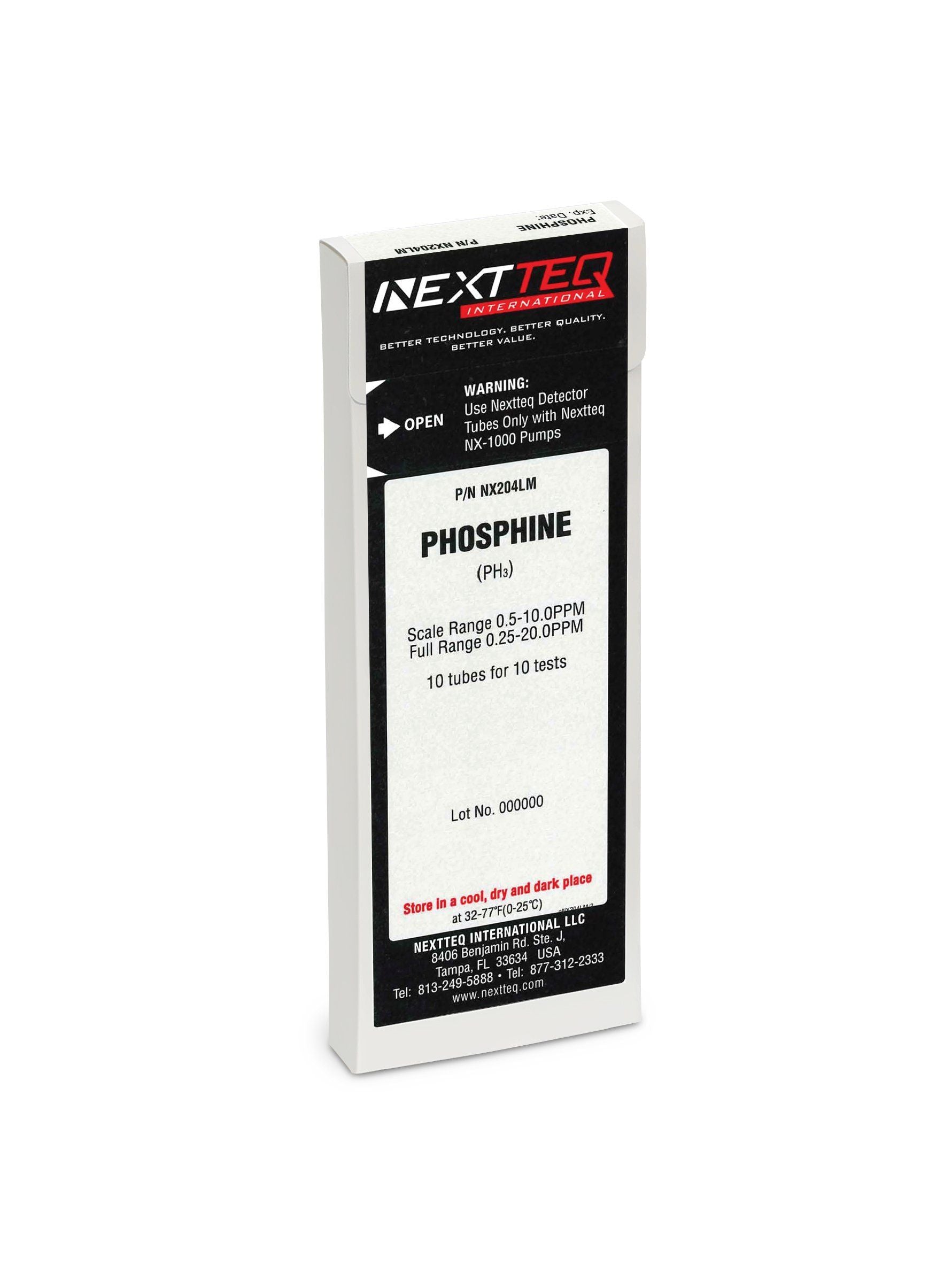 NextTeq Phosphine/Arsine 0.25-20ppm Gas Detector Tube | Sampling Depot